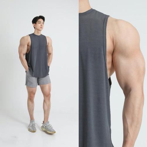 Jual Singlet Pria Polos Low Cut Premium Cotton Tank Top Pria Katun ...