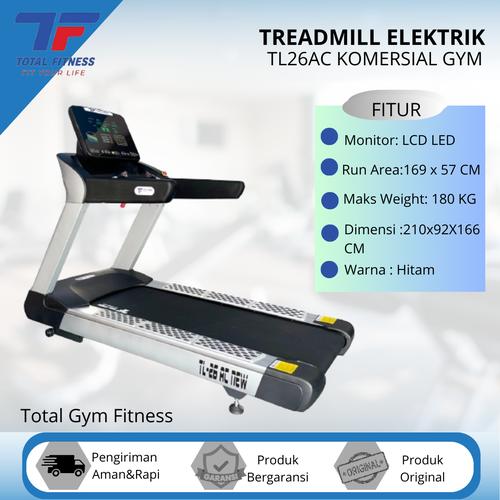Jual Treadmill Elektrik 7 Hp TL26AC Surabaya Commersial gym - Kota ...