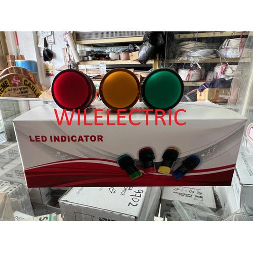 Jual Pilot Lamp / Indicator Lamp LED 22mm 22 mm 220V Signal Lamp ...