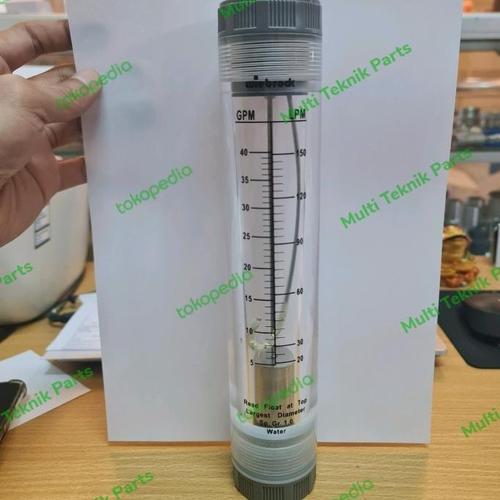 Jual Flow meter / Rotameter Water Tube Drat 1" inch 150 Lpm / 40 Gpm ...