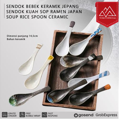 Jual Sendok Bebek Keramik Jepang Sendok Kuah Sop Ramen Soup Spoon ...
