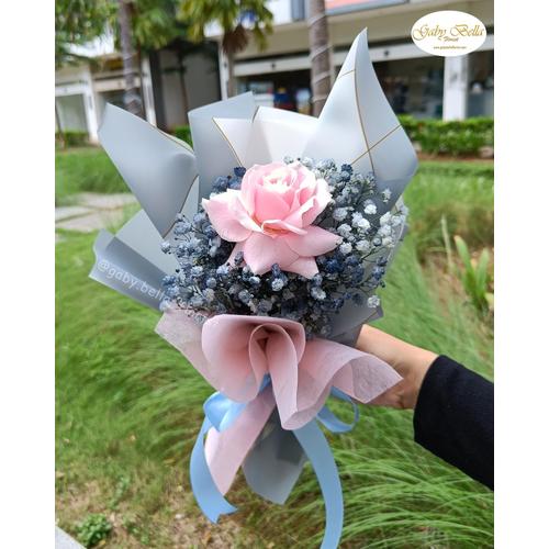 Jual Buket Mini Buket Mawar Mini Hand Bouquet SIngle Rose Mawar Baby ...
