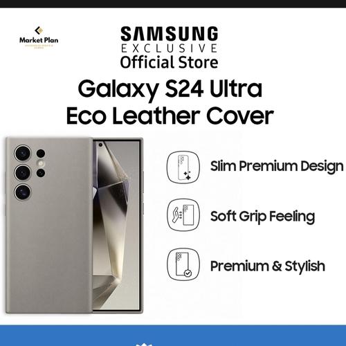 Jual Galaxy s24 Ultra Eco leather cover original resmi - Violet ...