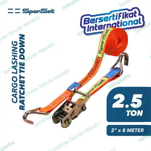 Jual Spanset Rachet Tie Down / Cargo Lashing 2" x 8 Meter - Jakarta ...