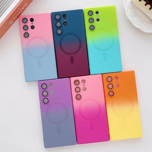 Jual NEW! CASE MAGSAFE MAGNETIC GRADASI OMBRE SUITABLE FOR S23 PLUS ...