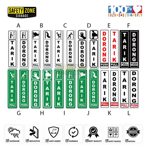 Promo Acrilick sign Tarik Dorong 1 set ( Bisa Request) - A - Jakarta ...
