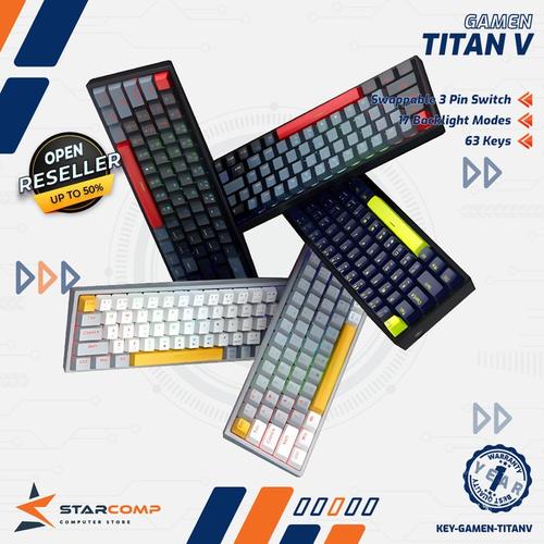 Jual GAMEN Titan V All-New Titan Series Mechanical Gaming Keyboard 60% ...
