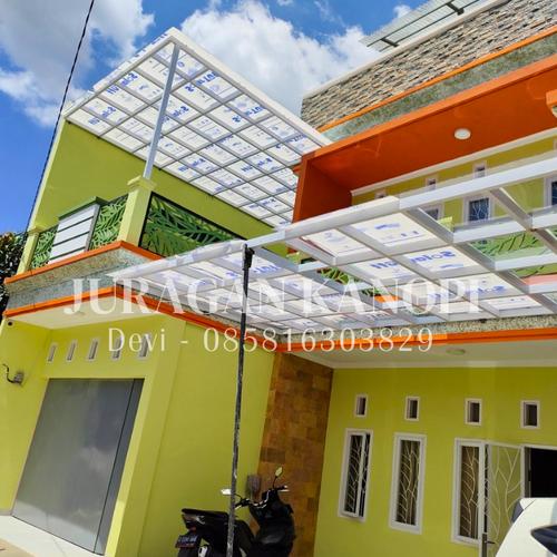 Jual canopy/kanopi baja ringan atap SolarFlat 3mm transparan surabaya ...