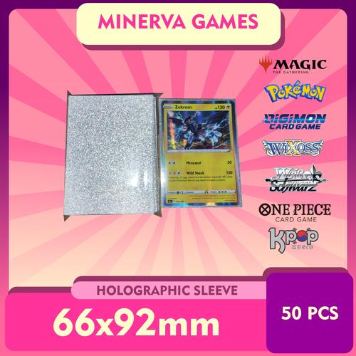 Jual Minerva Silver Frosted Card Sleeve TCG 66 x 91mm Pokemon MTG KPOP ...