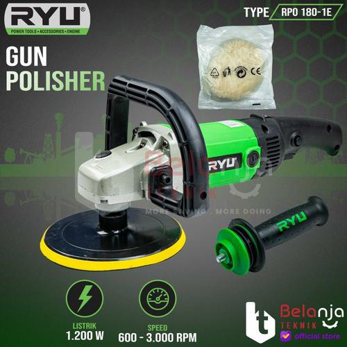 Jual RYU Mesin Gun Polisher RPO 180-1E Poles Mobil RPO180-1E 1200 Watt ...
