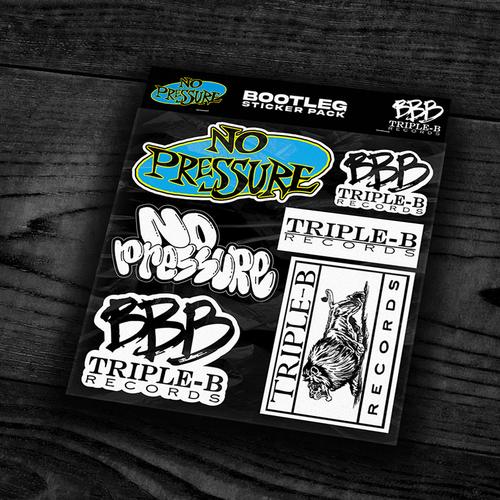 Jual STICKER PACK Band : NO PRESSURE x TRIPLE-B Records (BOOTLEG) - Kab ...