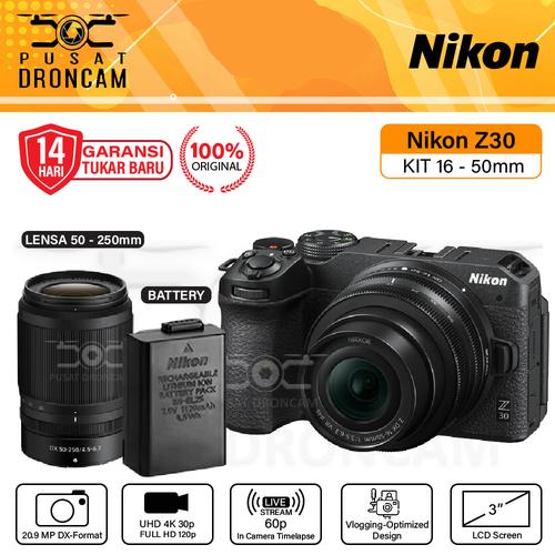 Promo Nikon Z30 kit 16-50mm+50-250mm/Nikon Z 30 16-50mm & 50-250mm ...