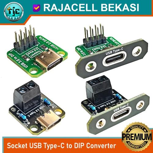 Jual USB Type-C to DIP Terminal Converter Adapter Female USB C Breakout ...