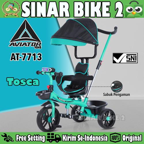 Jual Sepeda Anak Roda Tiga Tricycle AVIATOR AT 7713 Kursi Bisa Putar ...