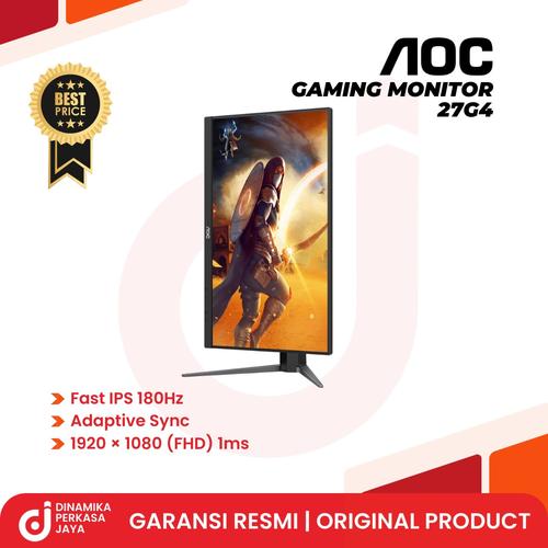 Jual Monitor GAMING AOC 24G4 24" AOC 27G4 27" FAST IPS 180Hz 1ms FHD ...