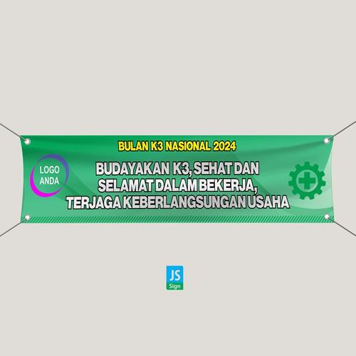 Jual SPANDUK BANNER K3 SAFETY Tema Bulan K3 Nasional 2024 - L ...