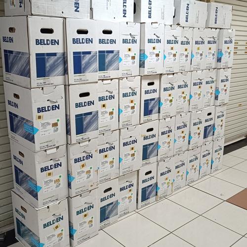 Jual KABEL LAN UTP cat 6 / cat6 BELDEN made in USA 1roll Original - Abu ...