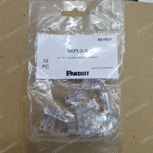 Jual konektor rj45 cat6 panduit Netkey original isi 10pcs - Jakarta ...