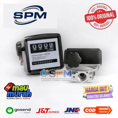 Jual flow meter solar 1 inch Flow meter solar 4 Digit Flo meter solar ...