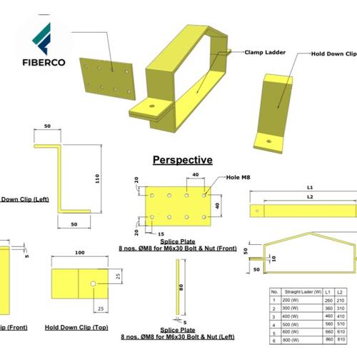 Jual FRP JOINTING/CLAMP COVER CABLE TRAY/LADDER - Kuning - Kab ...