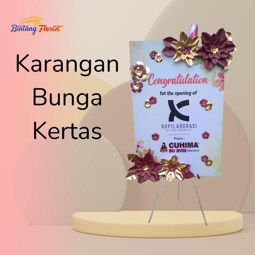 Jual Papan Bunga Kertas Ucapan Selamat / Papper Flower Board Sukses ...