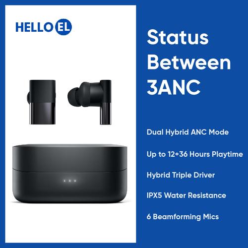 Jual Status Between 3 ANC 3ANC Bluetooth Wireless Earbuds - Hitam ...