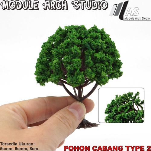 Jual Miniatur Pohon Cabang Type B - Maket Pohon Rindang - Hijau Muda ...