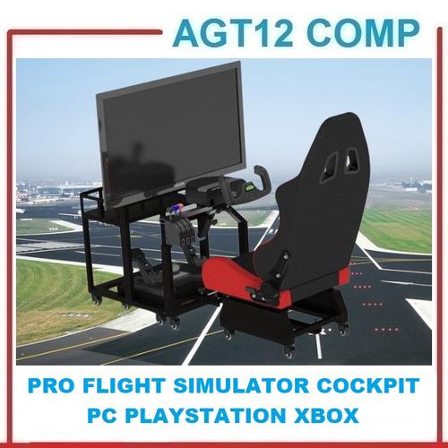Jual Pro Flight Simulator Cockpit Kursi Gaming Sim Rig PC PS4 PS5 Xbox ...