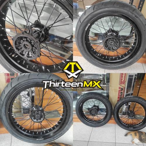 Jual Wheelset Velg Supermoto WR 155 WR155 Tromol Expedition 350-300 ...