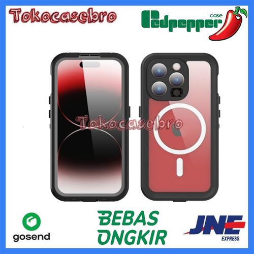 Jual Case IPhone 15/15 plus/15 Pro/15 ProMax Redpepper IP68 Waterproof Case - 15 Plus - Kota ...