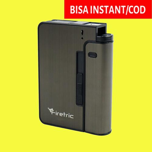 Jual Kotak Rokok Case with Lighter Korek Api Slot - JD-YH001 - Gray ...