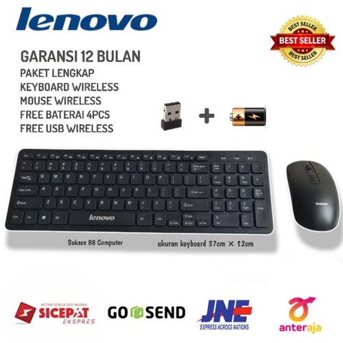 Promo PAKET KEYBOARD LENOVO WIRELESS+MOUSE LENOVO WIRELESS COMBO SET ...