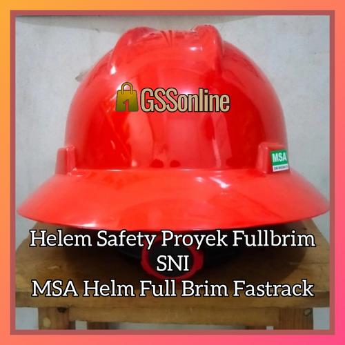 Jual Helem Safety Proyek Fullbrim SNI MSA Helm Full Brim Fastrack ...