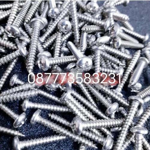 Jual skrup PAB 12x3 stainless 304 pan head taping screw - Jakarta Utara ...