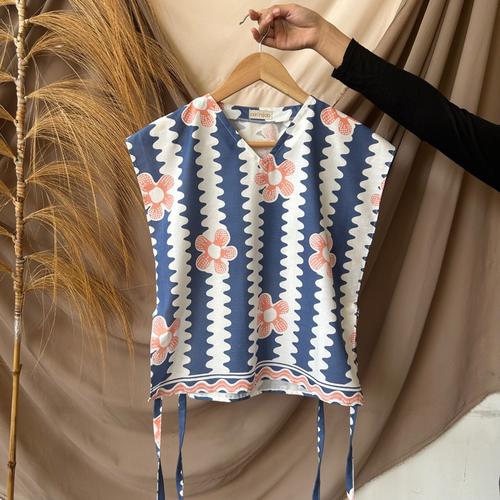 Jual Vest Batik Aiiri/Vest motif Batik/Vest Korean Look - Daisy Cream ...