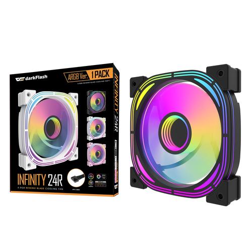 Jual darkFlash INFINITY 24 PRO ARGB Fan REVERSE [SINGLE Fan] - Hitam ...