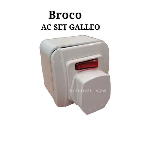 Jual Broco AC Set Steker + Stopkontak + OB dus GALLEO Putih - Jakarta ...