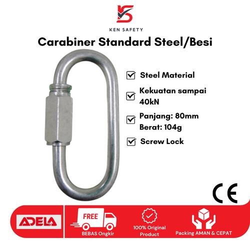 Jual Carabiner Standard Besi/Steel ADELA Type AD-09 Original - Jakarta ...