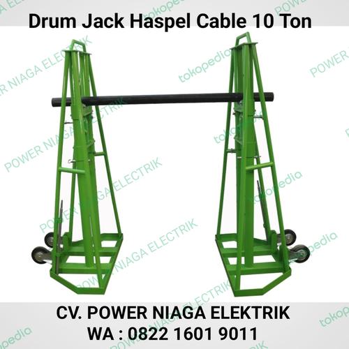 Jual cable drum Jack hydraulic 10 ton / hydraulic cable pulling/drum ...