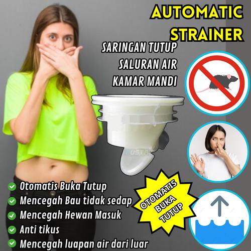 Jual penghalang saluran air kamar mandi Anti tikus masuk Otomatis Katup ...