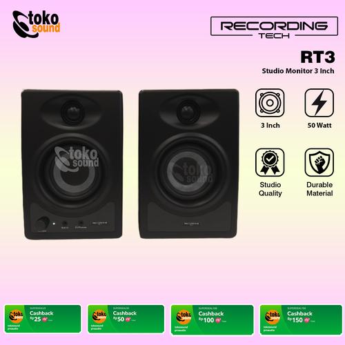 Jual Recording Tech RT3 RT 3 - 3 Inch Speaker Flat Studio Monitor ...