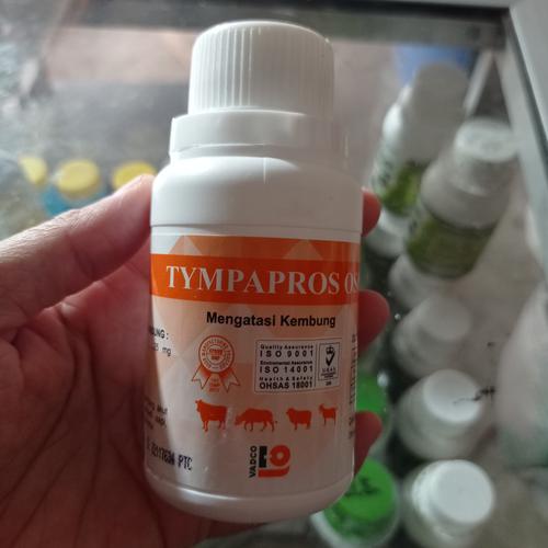 Jual TYMPAPROS OS 100 ML - Obat kembung untuk sapi kambing domba, dll ...