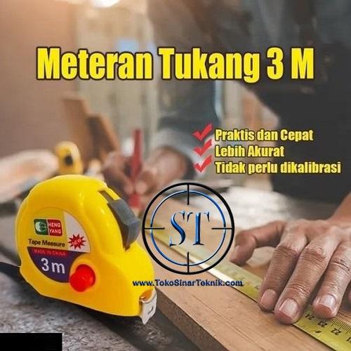Jual METERAN Gulung Roll 3M/ 5M Tape Measure Tools Alat Ukur Bangunan ...