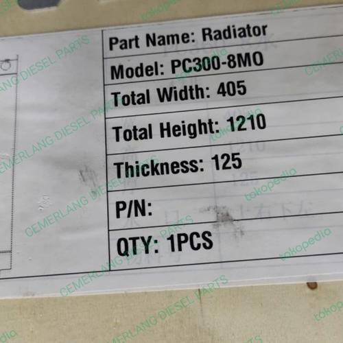 Jual RADIATOR PC300-8 PC300-8MO EXCAVATOR KOMATSU - Jakarta Pusat ...