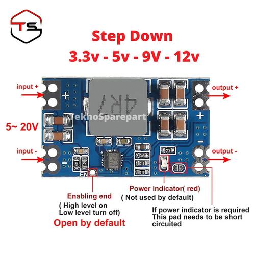 Jual Penurun Tegangan Step Down DC to DC 3.3V 5V 9V 12V 5A High Quality ...