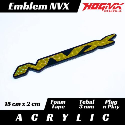 Jual Emblem Motor NVX AEROX Logo Bahan Akrilik Gold Hologram - GOLD, 1 ...