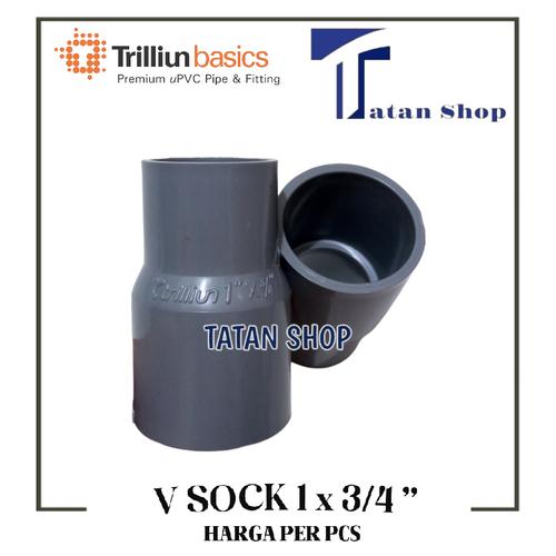 Jual V-SOCK 1 X 3/4 INCH TRILLIUN - REDUCER SOCK - SAMBUNGAN PIPA PVC ...