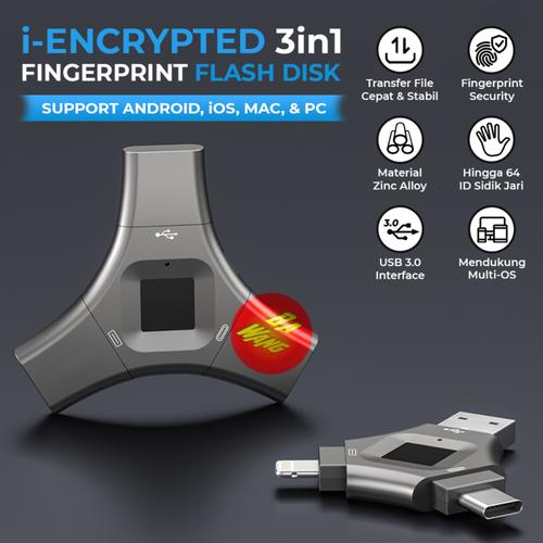 Promo 3in1 OTG FD FlashDisk Flash Disk USB A C Type-C Lightning iPhone ...