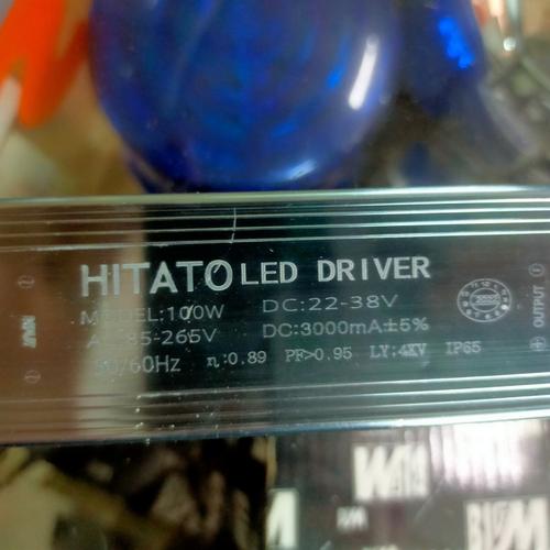 Jual LED Driver hitato / trafo LED 100 Watt 22-38v 3000mA casing ...