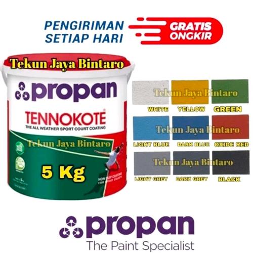 Jual CAT LAPANGAN TENIS SERBAGUNA PROPAN TENNOKOTE DARK GREY 5KG - Kota ...